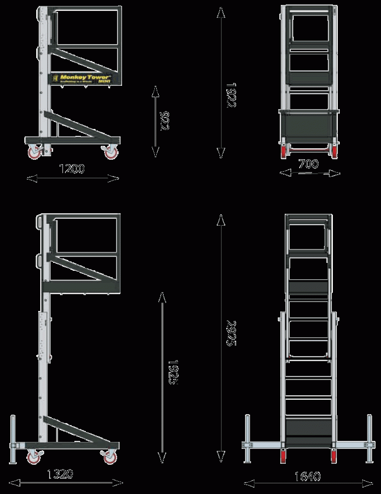 Monkey Mini Tower Desksurfer Access Platform Tower – SWTH Access
